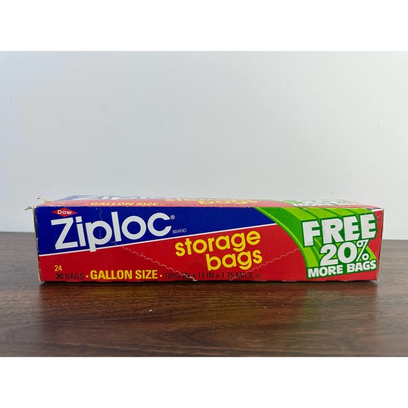 ziploc | Kitchen | Vintage Dow Ziploc Jumbo Gallon Bags Zip Lock Bags Unopened | Poshmark
